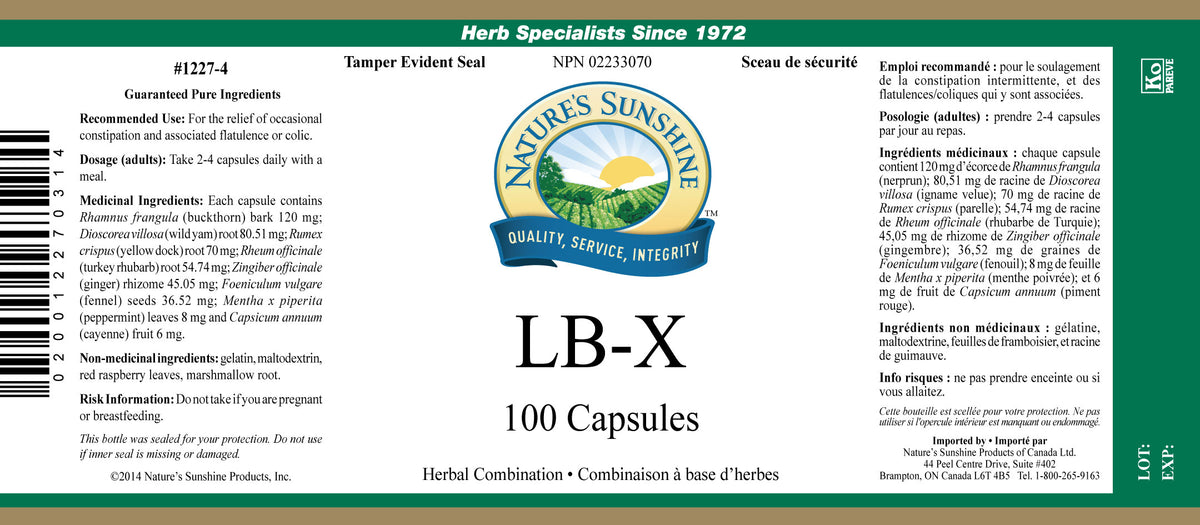 NSP | LB-X (100 Capsules) – Garden Valley Wellness Center Inc.
